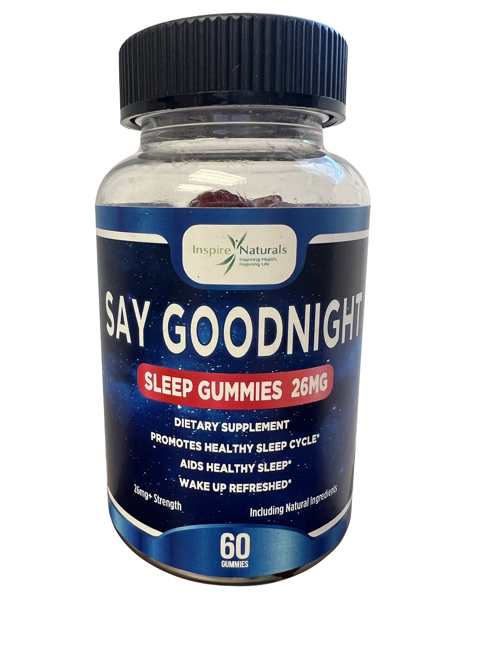 Say Goodnight Sleep Gummies 26MG, Melatonin Sleep Nightime Aid Gummy ...