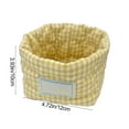 Cadancy Storage Baskets Cute Plaid Fabric Bin Foldable Closet Organizer ...