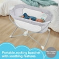 Fisher-Price Portable Baby Crib for Infants with Soothing Vibe, Rocking ...