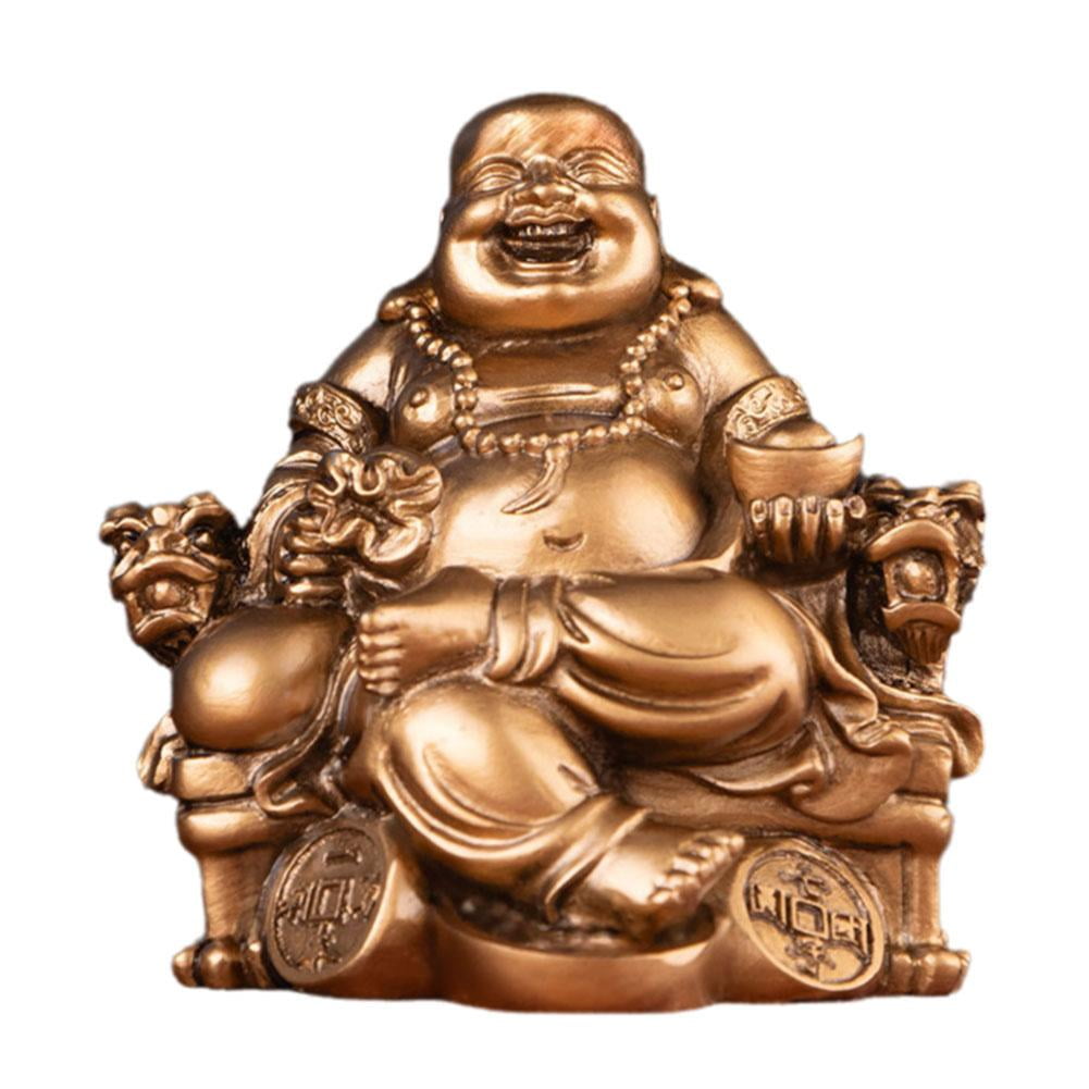 SGACAI Estatua de Buda sonriente dorada LQQDREX, estatua de Buda ...