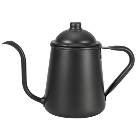 900ml Stainless Steel Black Household Portable Narrow Long Mouth Coffee ...