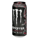 Monster Ultra Black Energy Drink, Zero Sugar, 16 Fl. Oz. - Walmart.com