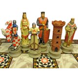 Medieval Times Crusades Arabian Vs Christian Chess Set W14" Mosaic ...