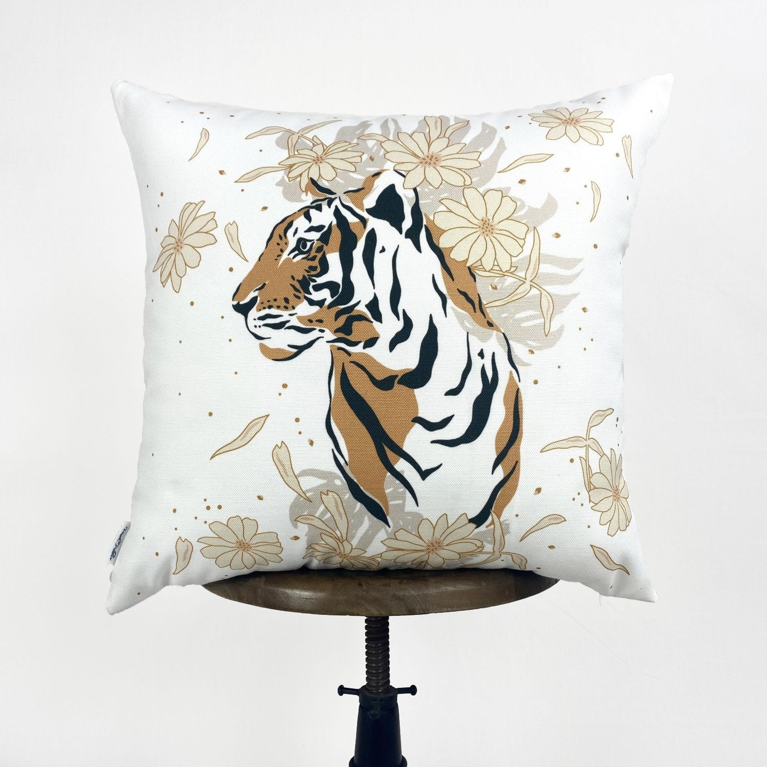 Tiger Face | Tiger Decor | Tiger Print | Leaves | Decorative Pillows ...