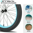 Hiland Adult Fat Tire Beach Cruiser Bicycle, 26*3 Inch Wide Wheels ...