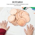 PAMINGONO Round Wooden Slices Multi-Color Unfinished Wood Pieces for ...