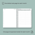 POPRUN 2024-2025 Monthly Planner, 6.5" x 8.5", Spiral Bound, 18-Month ...