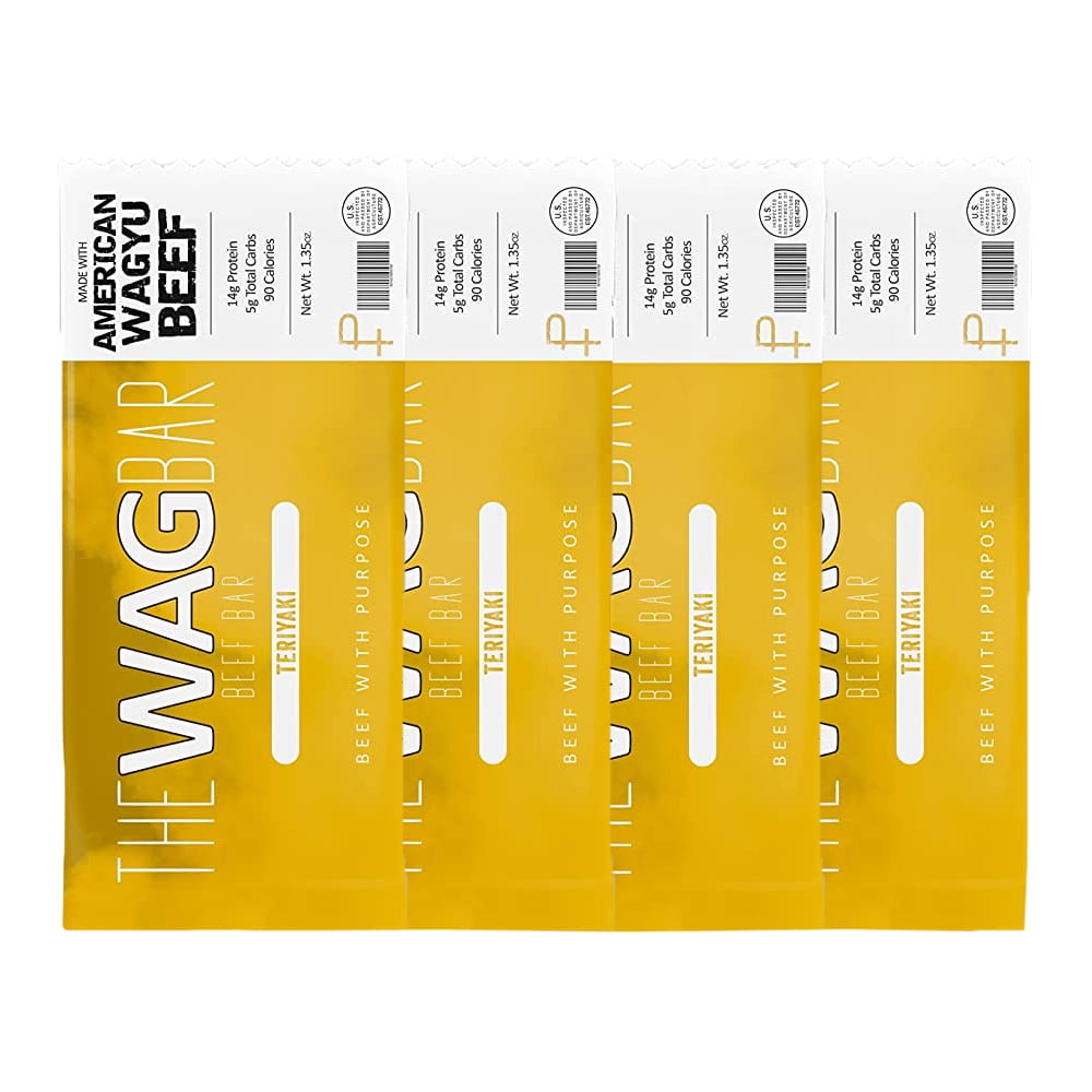The WagBar Beef Bar made with American Wagyu Beef (Teriyaki, 1.35 Ounce ...