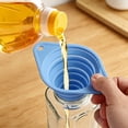 1 Pack Food Grade Silicone Funnel, Foldable Kitchen Funnel for Filling ...