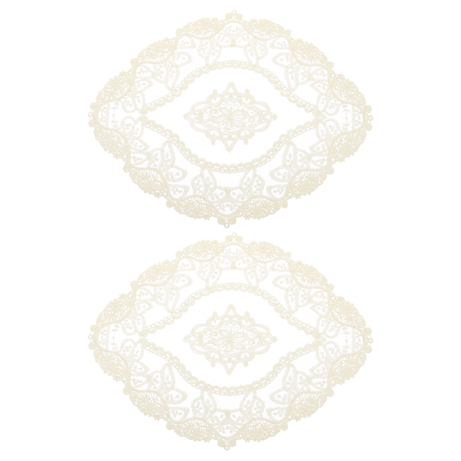 Click here for Uxcell 2 Pack Retro Lace Placemats Crochet Cup Vas... prices