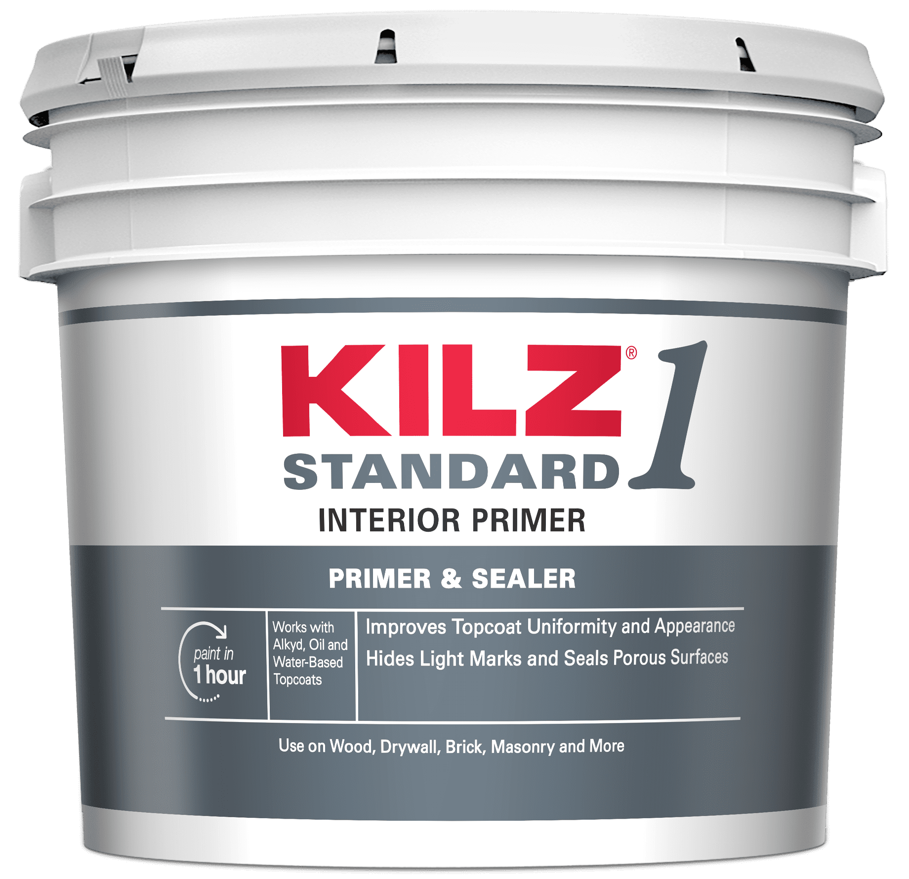 KILZ 1 Standard Water-based Primer, Interior, 3.5 Gallon - Walmart.com