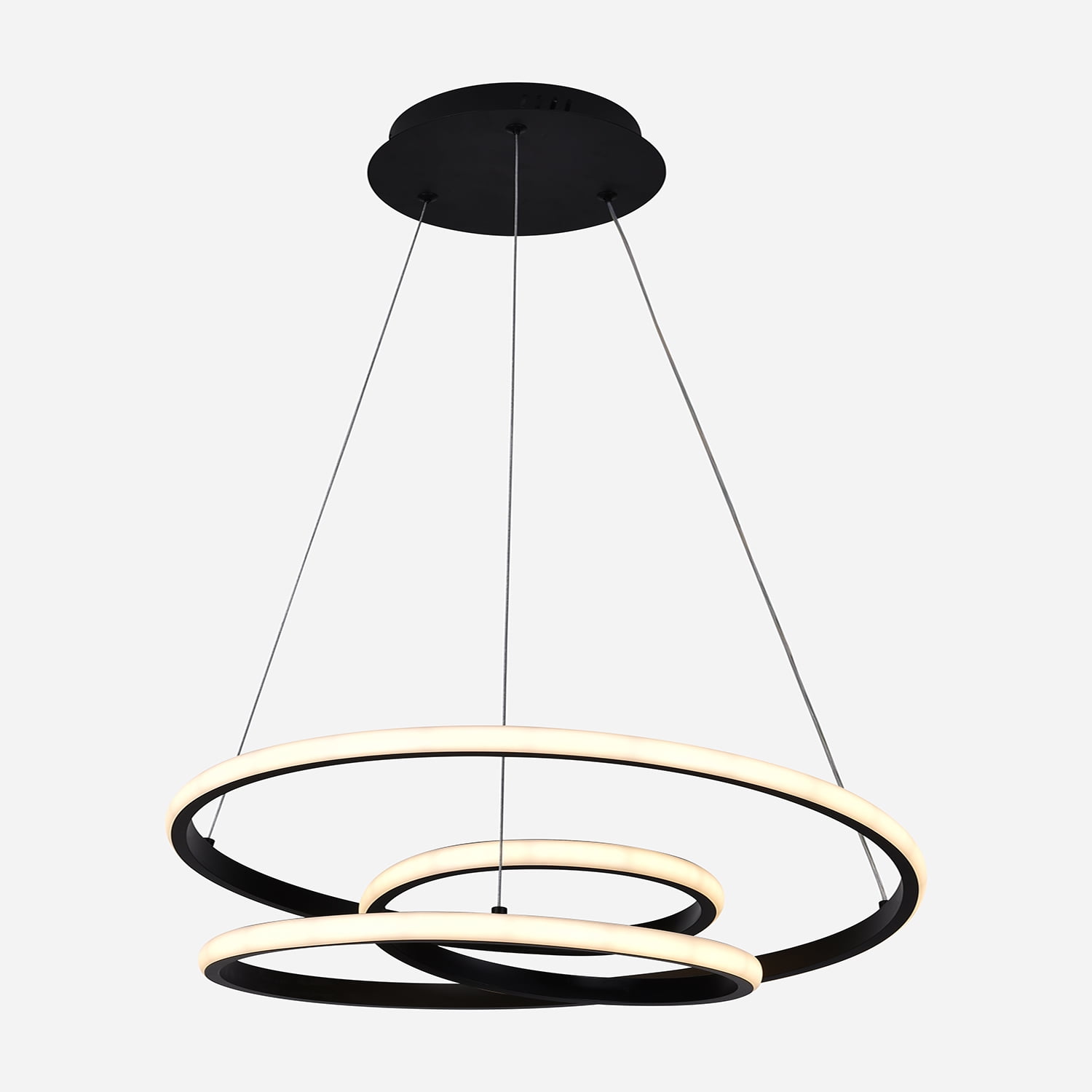 Lámpara MIRAGE Tipo Candil Colgante Led Negra Luxica Lighting 6124 B ...