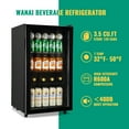 WANAI Compact Beverage Cooler 125 Can Mini Fridge with Temp Control ...