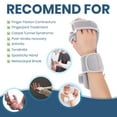 Stroke Hand Brace Splint for Straightening Fingers with 5 Fingers ...