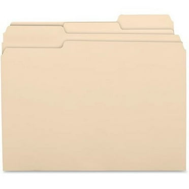 Business Source 1/3 Cut Tab File Folders - Walmart.com