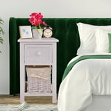 Costway Mini Night Stand 2 Layer 1 Drawer Bedside End Table Organizer ...