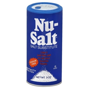 Nu-Salt Sodium-Free Salt Substitute, 3 Oz - Ideal for Table Use ...