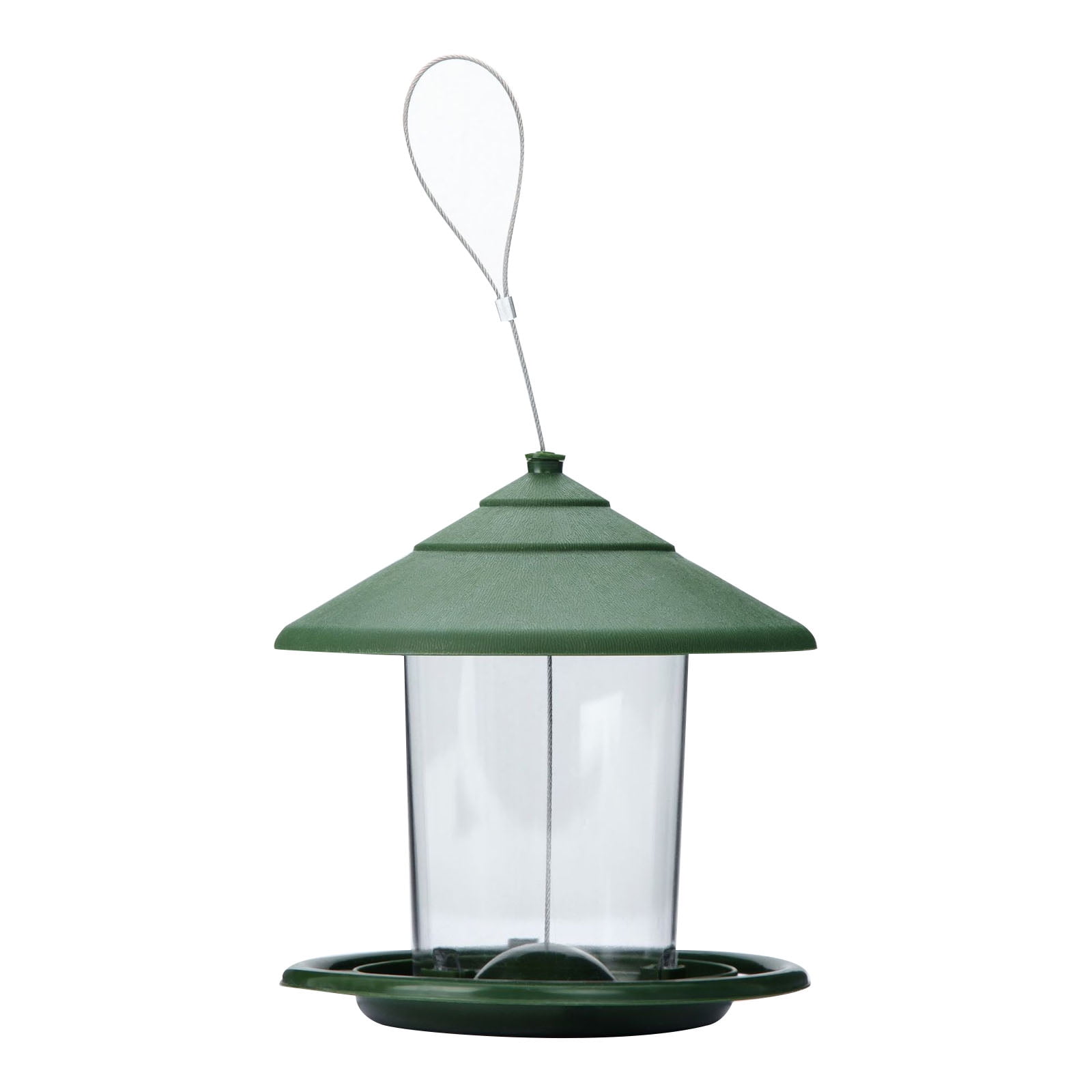 Hanging Wild Bird Feeder Waterproof Plastic Bird Feeders with Perch ...