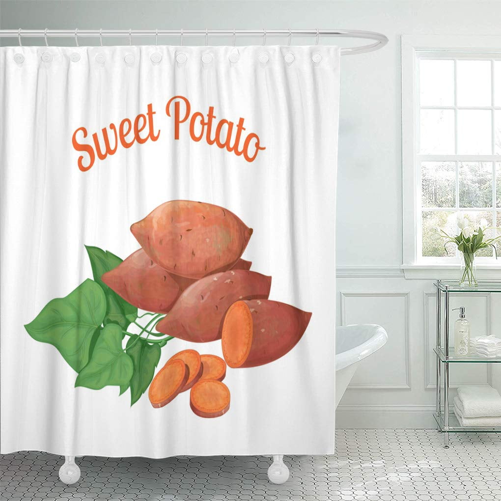 CYNLON Brown Agriculture Sweet Potato Made in Realistic on White ...