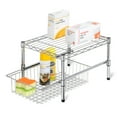 Honey-Can-Do Steel 2-Tier Stackable Adjustable Cabinet Organizer with ...