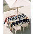60x120 Inch Outdoor Tablecloth with Umbrella Hole Zipper Rectangle USA ...