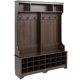 Pemberly Row 60" Hall Tree with 24 Cubbies in Espresso - Walmart.com
