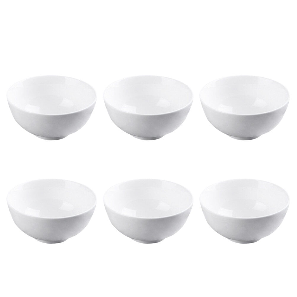 Click here for Ounona 6pcs White Porcelain Bowls Insulated Rice B... prices