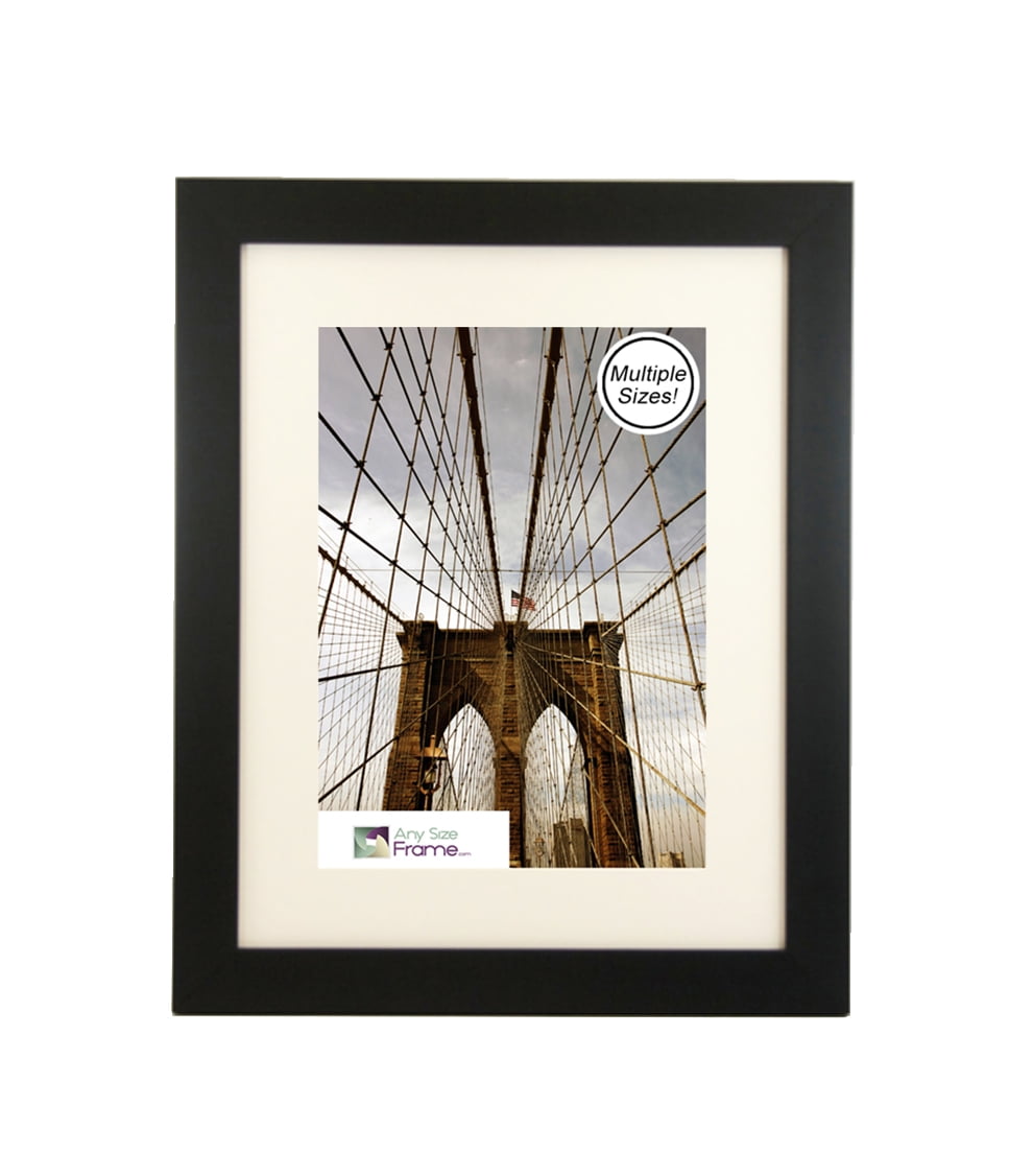 AnySizeFrame Wide Satin Black Pictureframe - Walmart.com