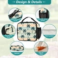 ALAZA Retro Palm Tree Insulated Lunch Box Lunch Bag Cooler Tote with ...