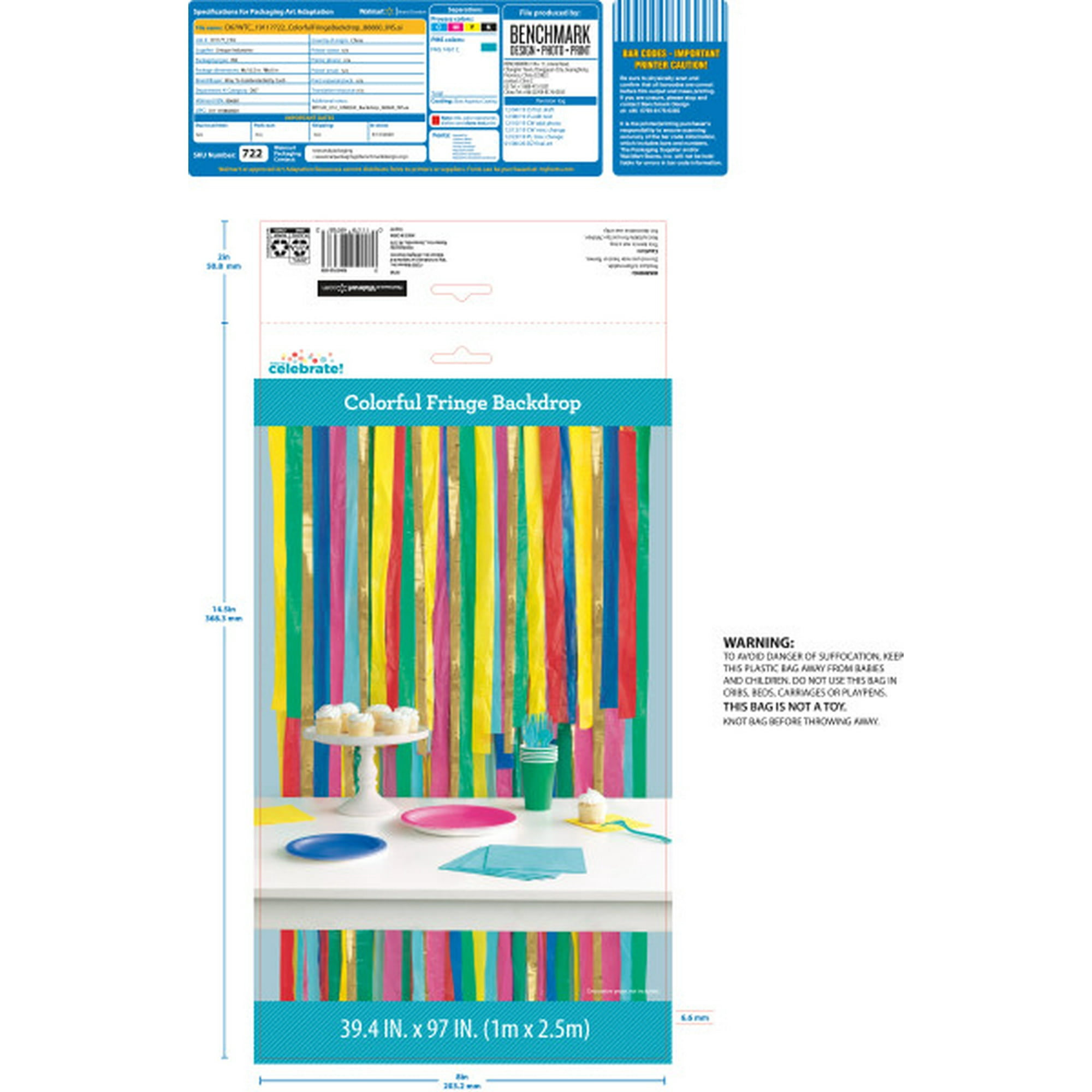 Click here for Unique Pretzels Rainbow Plastic & Foil Fringe Phot... prices