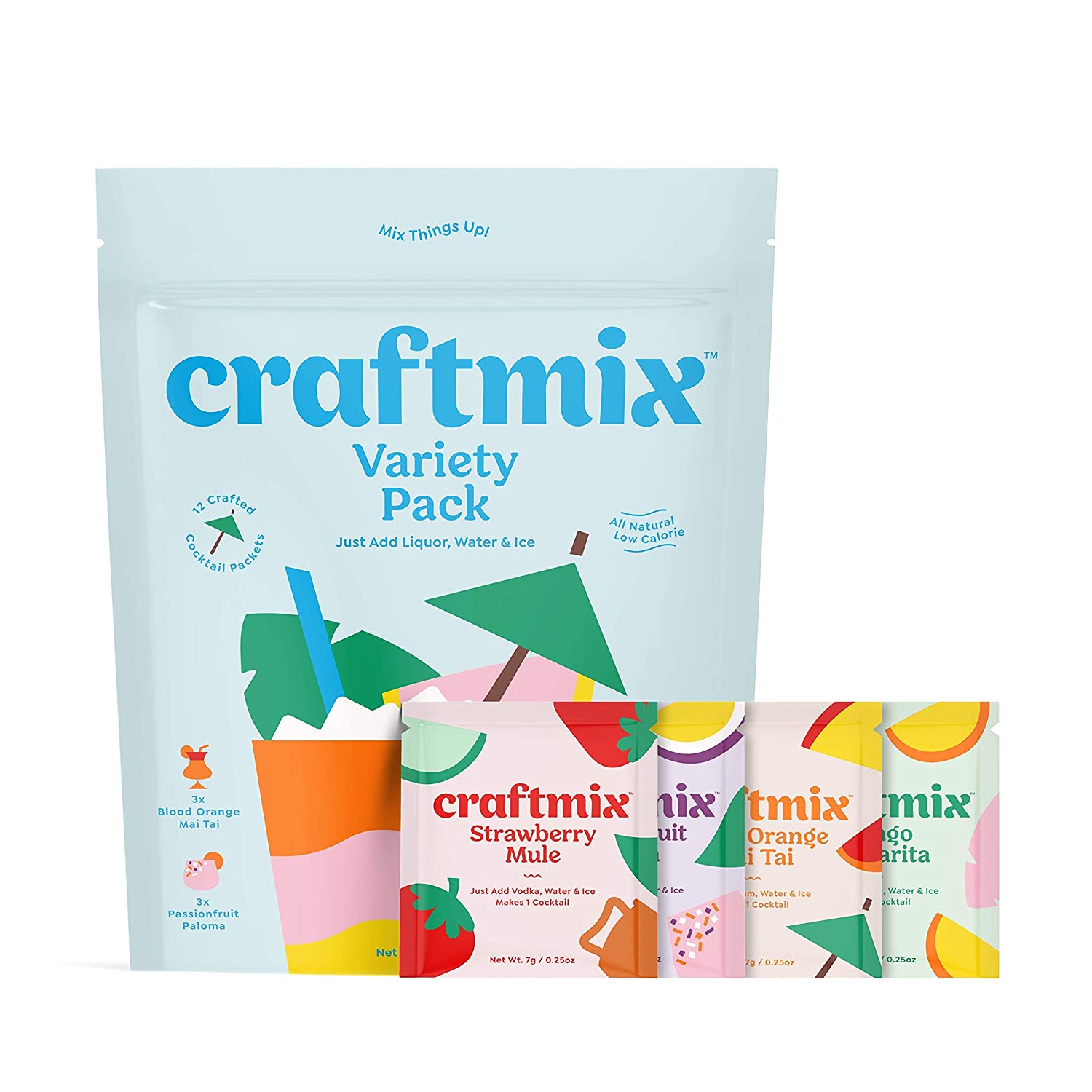 Craftmix Variety Pack Cocktail Mixers, 4 Flavors, 12 Count - Walmart.com
