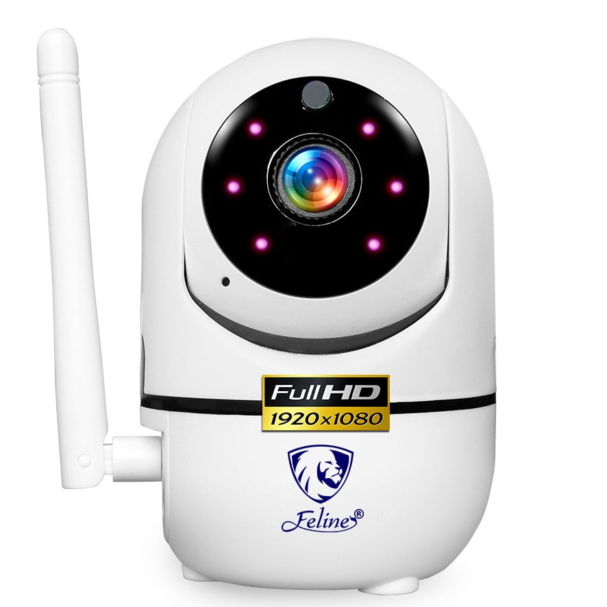 Camara Ip Wifi de Seguridad Robótica Interior Control Alarma Feline ...