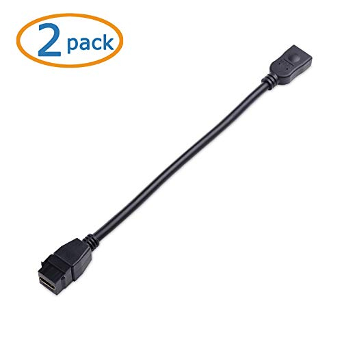 Cable Matters - Cable Pigtail Jack Keystone HDMI (2 unidades, 8 pulgad ...