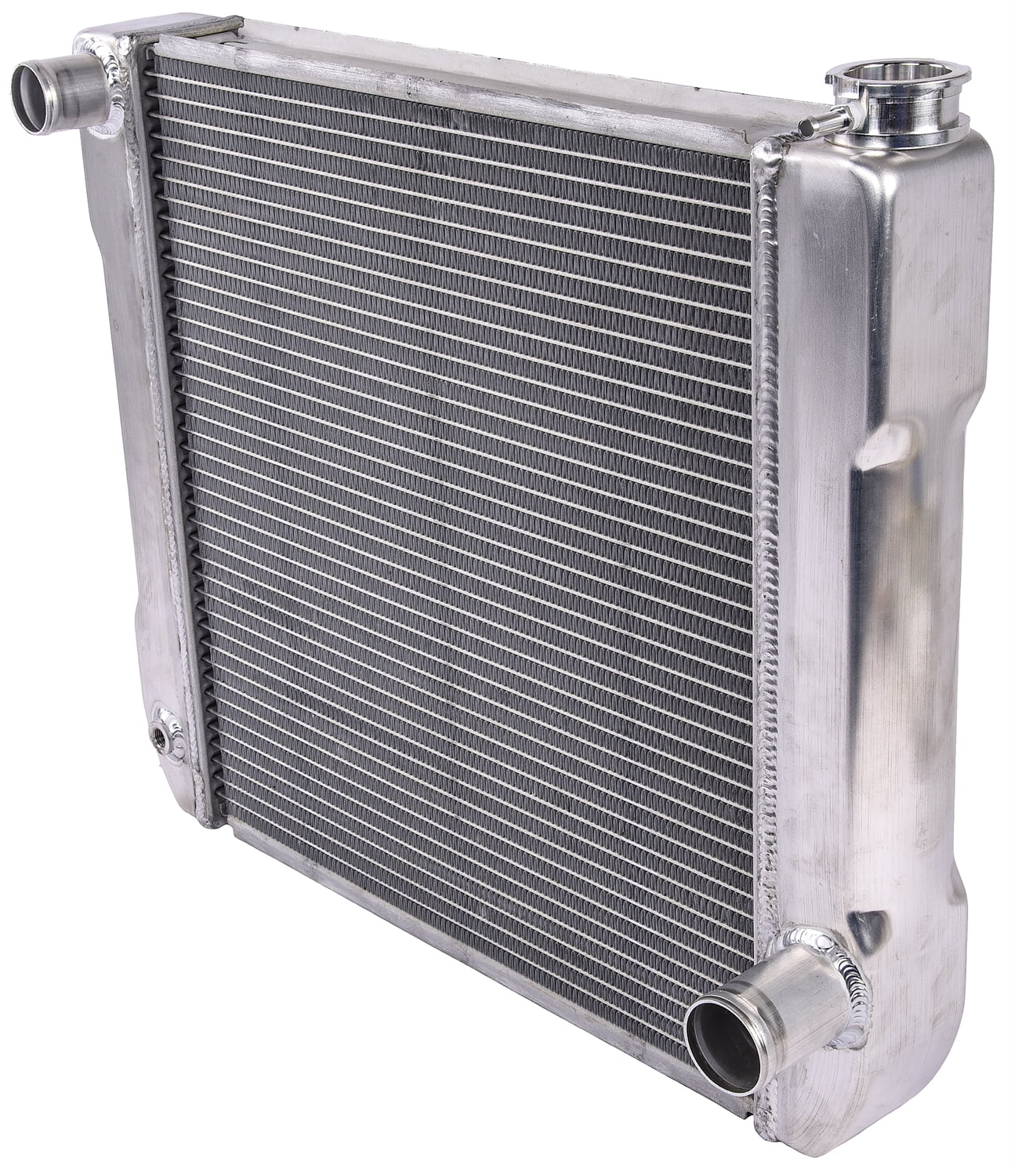 JEGS 52005 Chevy/GM-Style Aluminum Radiator Crossflow 2 Row 1 in. Core ...