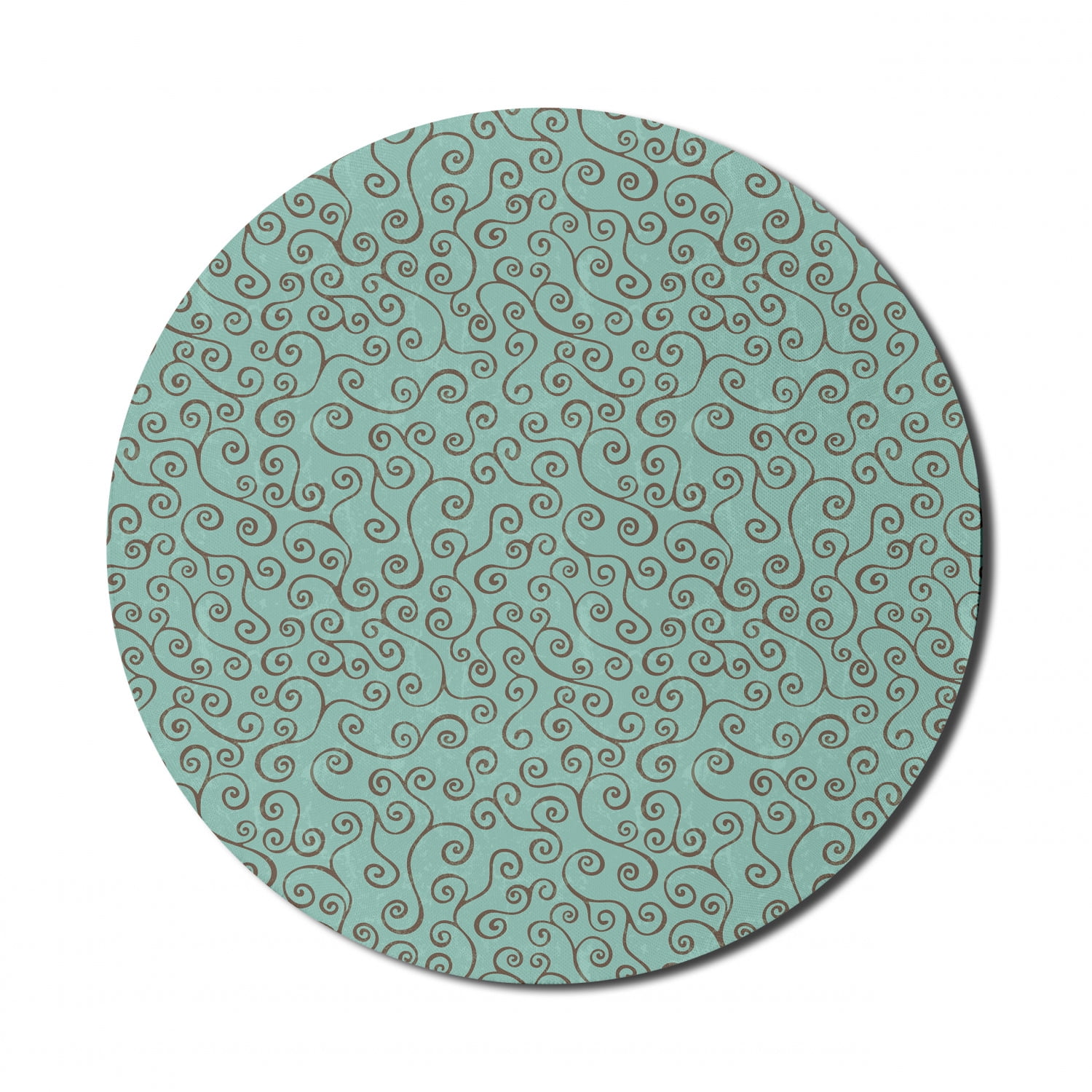 Abstract Mouse Pad for Computers, Repetitive Hand Drawn Spiral Curvy ...