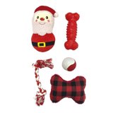 Vibrant Life Holiday 5 Piece Dog Toy Stocking Gift Set, Red - Walmart.com