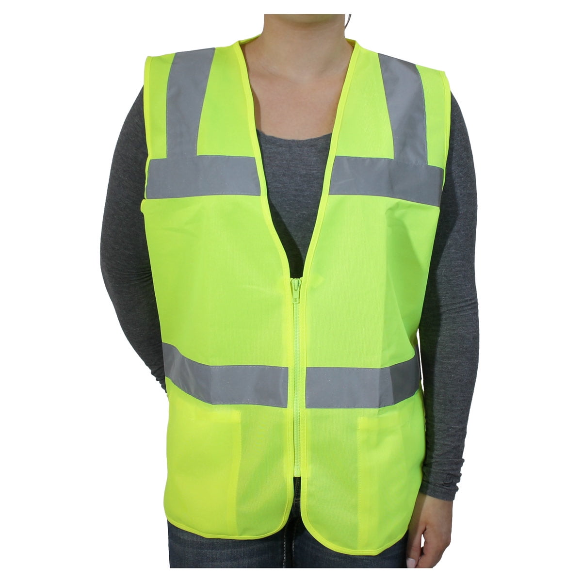 Safety Girl Women's Class 2 High-Vis Safety Vest Hi-Viz Yellow M ...