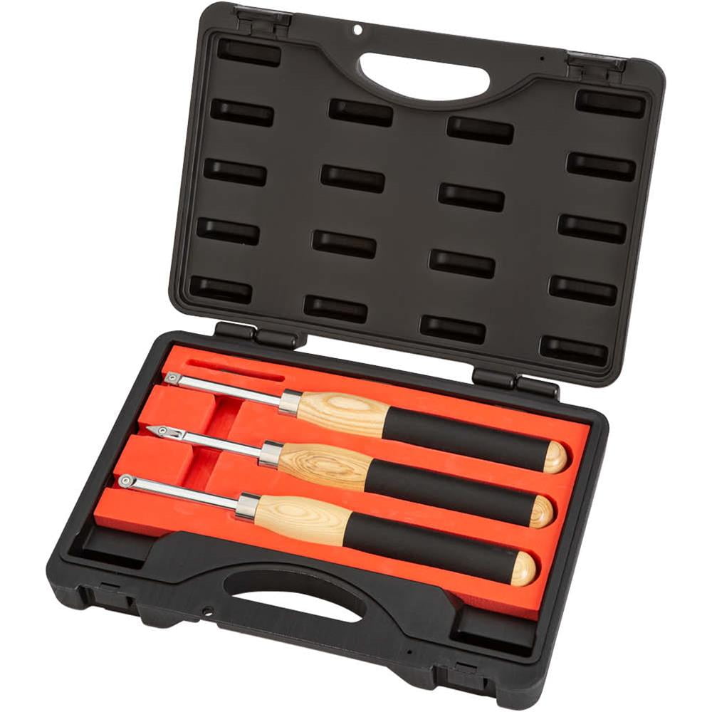Shop Fox D4442 3-Piece Carbide Tipped Mini Turning Tool Set - Walmart ...