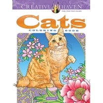 Adult Coloring Books: Pets Creative Haven Creative Kittens Coloring ...