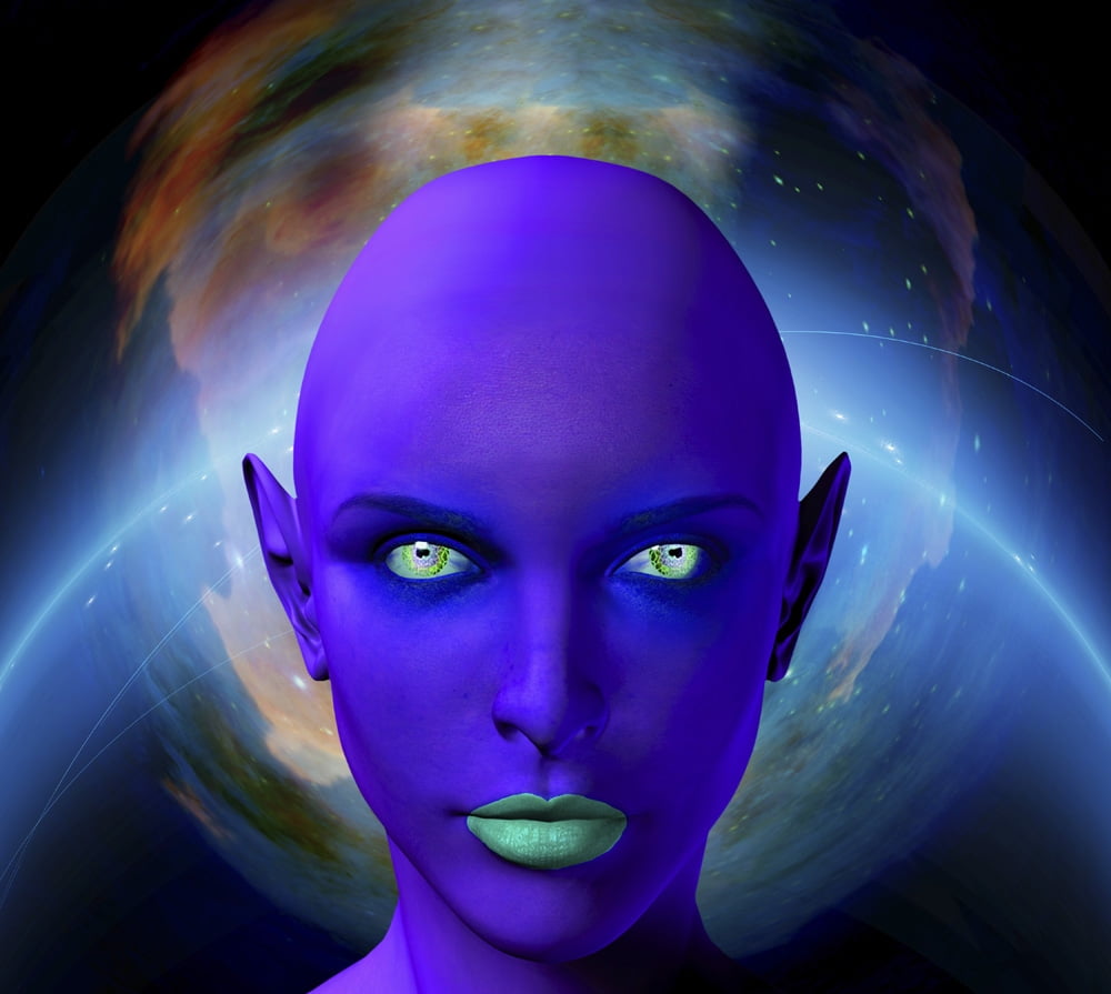 The face of female alien. Poster Print by Bruce Rolff/Stocktrek Images ...