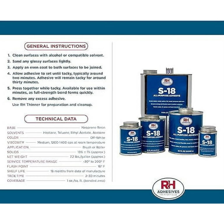Hh-66 Vinyl Cement RH Adhesives HH-66 Toluene Free Thinner - 1 Gallon ...