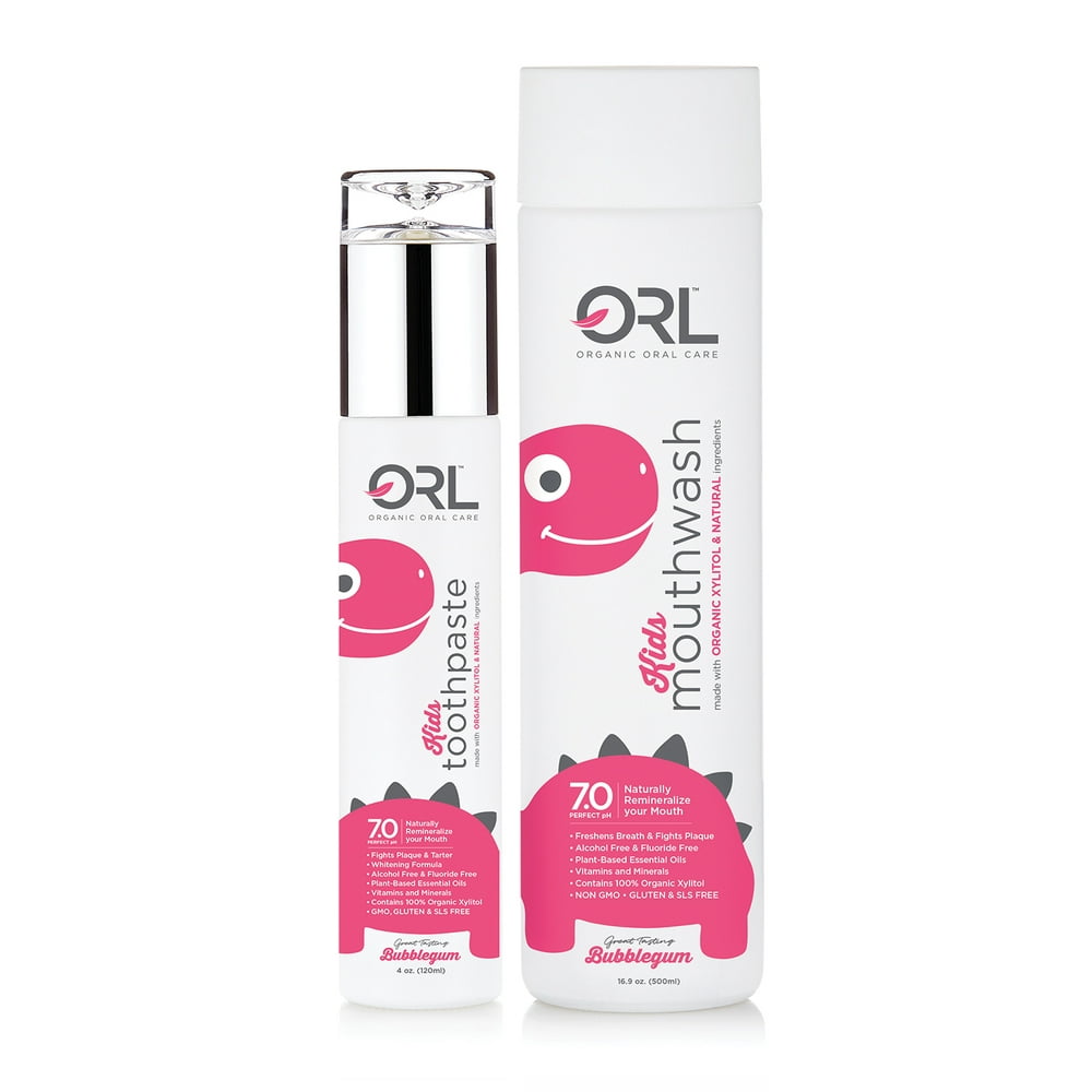 ORL - Bubblegum Mouthwash & Toothpaste Bundle - Walmart.com - Walmart.com