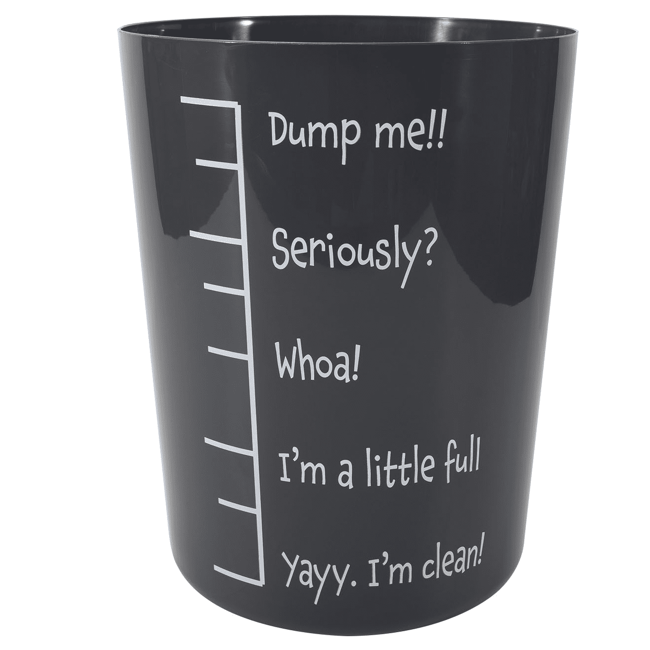 Mainstays 5 Gallon Trash Can, Plastic Office Trash Can, Black Fill ...