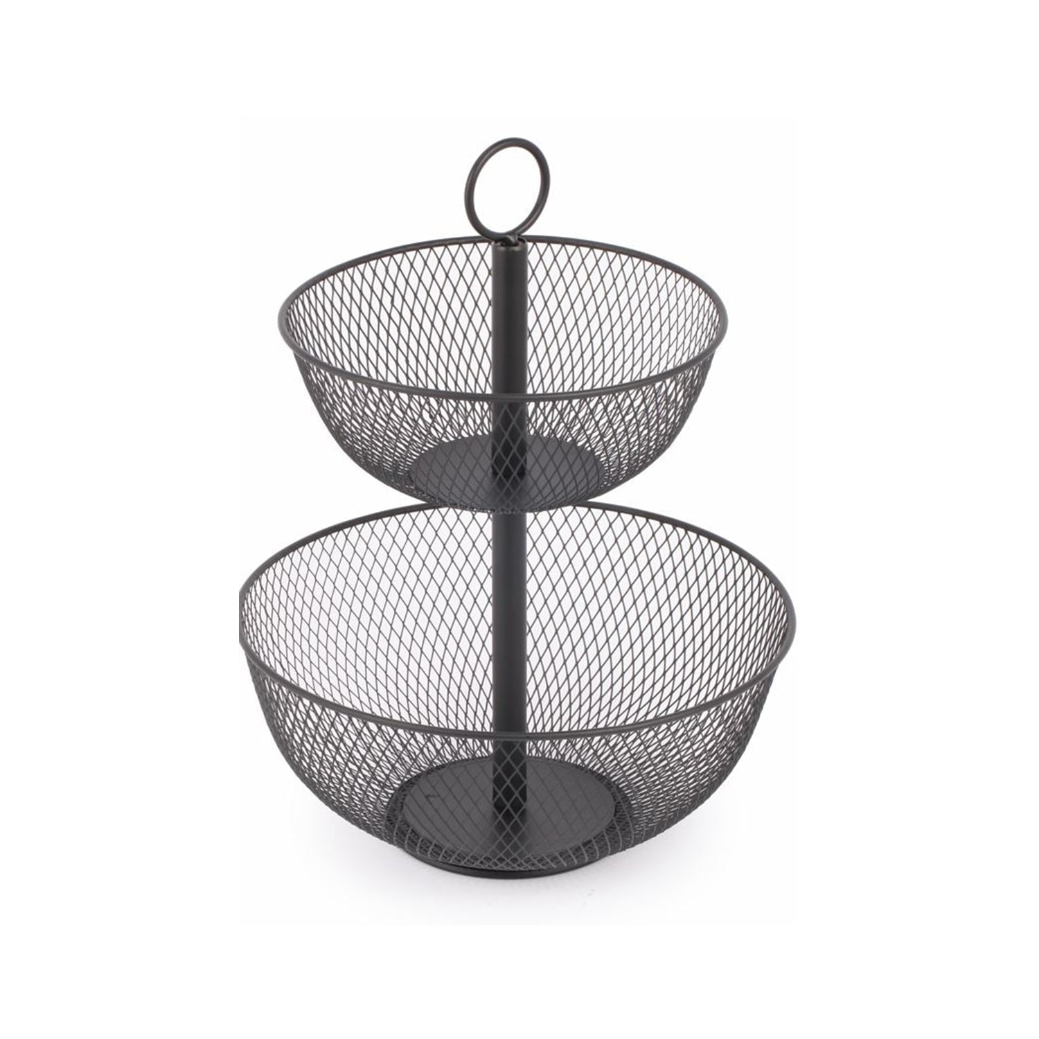 Click here for Jessar - 2 Tier Fruit Basket  31 X 31 X 41cm  Blac... prices