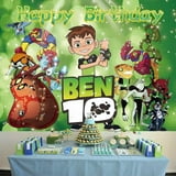 Ben 10 Backdrop Banner Party Supplies Poster Movie Theme Background for ...