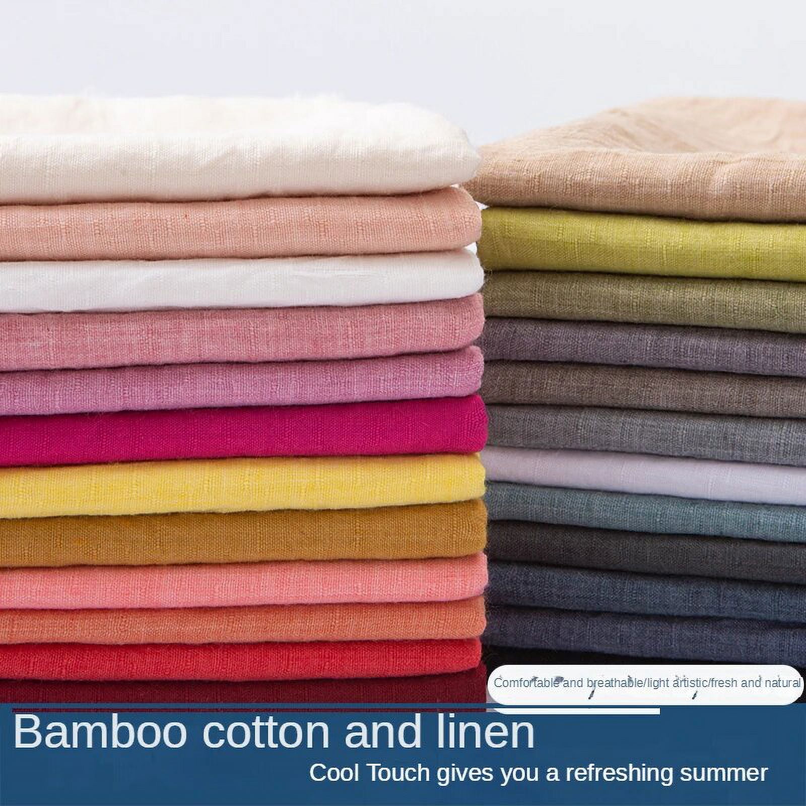Click here for Addfst Bamboo Fabric Cotton Linen By The Meter For... prices