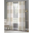 Buffalo Yellow Plaid Sheer Curtains 96 inches Long, Spring Simple ...