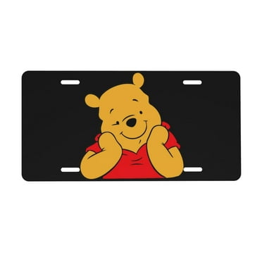 Easygdp Lovely Bear License Plate Car Front License Plate Car ...