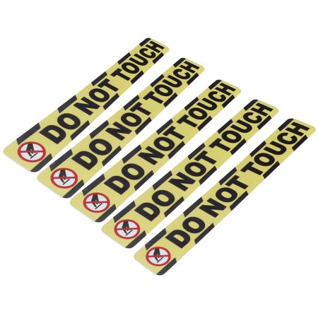 Warning Sticker, Waterproof Safe And Non-, Warning Decal, Do Not Touch ...