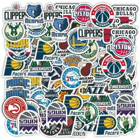 HHHC 30 Pieces Skateboard Stickers for NBA Basketball Sport Fan Vinyl ...